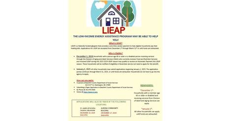 Low-Income Energy Assistance Program (10/30/2024) - News Archives ...